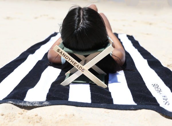 THE BEACH HEADREST - KHAKI - SANDYHEADS BEACHWEAR ONLINE – SandyHeads.com